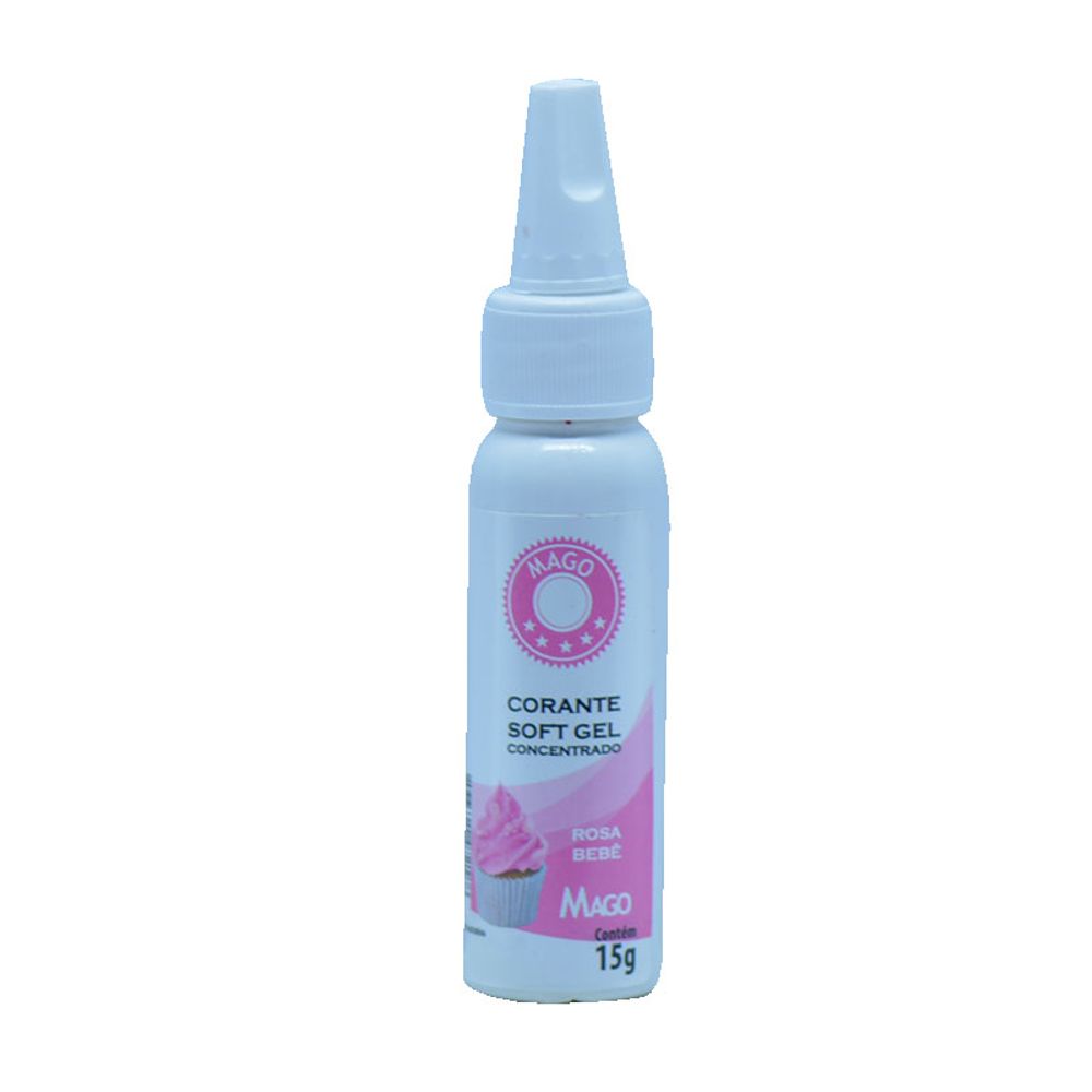 Corante Mago Soft Gel 15g Rosa Bebê - Azul Atacarejo