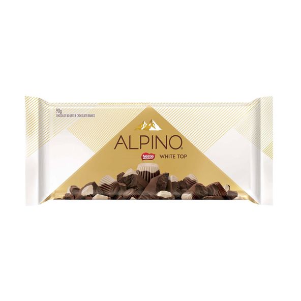 Barra Chocolate Nestlé Alpino White Top 90G - Azul Atacarejo