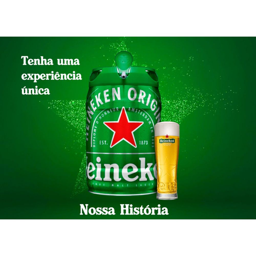 Cerveja Heineken Barril Chopp 5L - Azul Atacarejo
