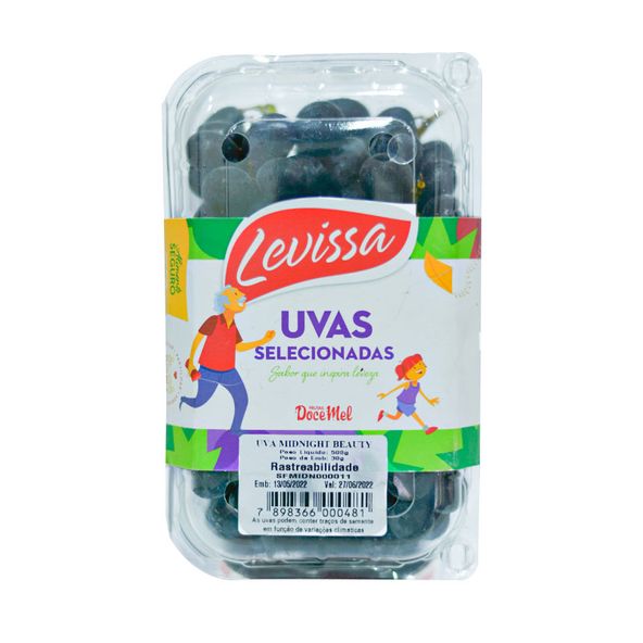 Uva Midnight Levissa 500g - Azul Atacarejo