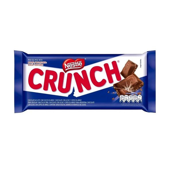 Barra de Chocolate Nestlé Crunch 80g - Azul Atacarejo