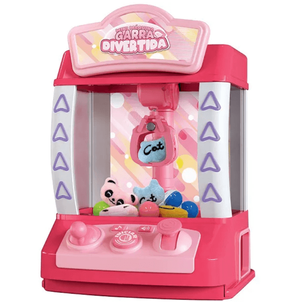 Mini Maquina Garra Divertida - Azul Atacarejo